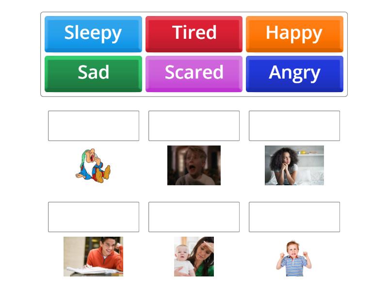 Emotions. - Match up