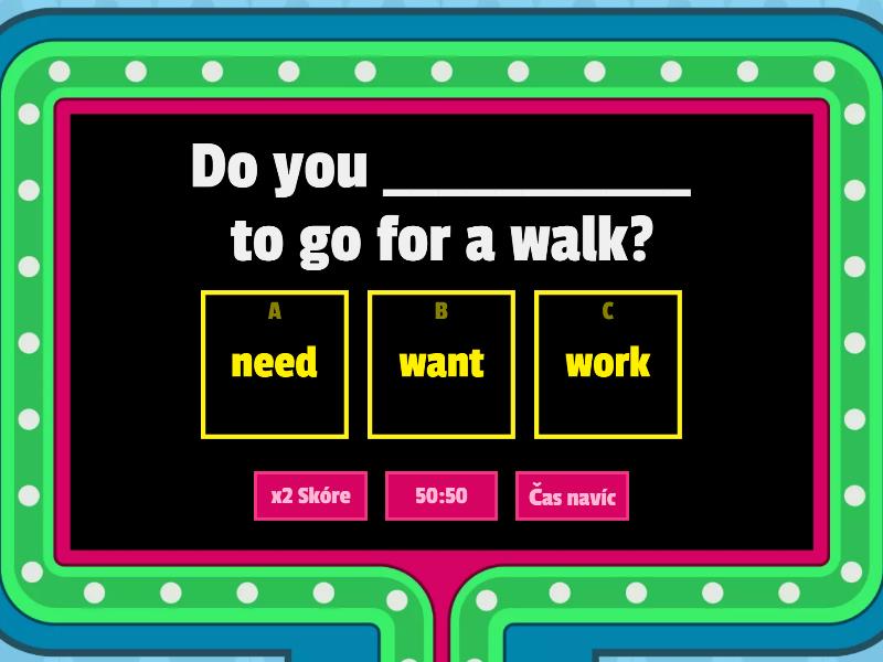 Present simple - Game show de TV