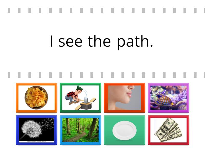 Digraph Sentences to read - Find the match