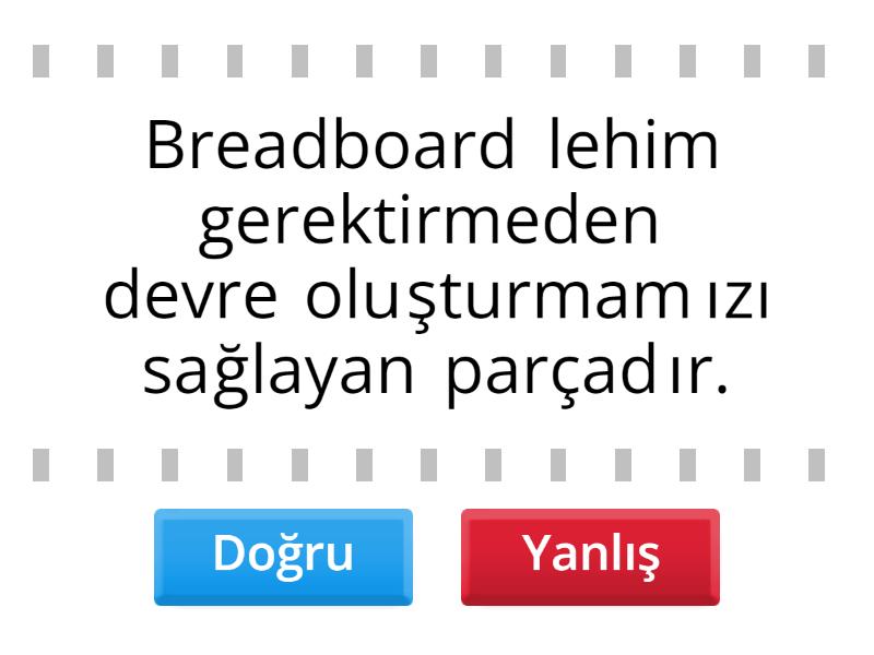 Arduino - True or false