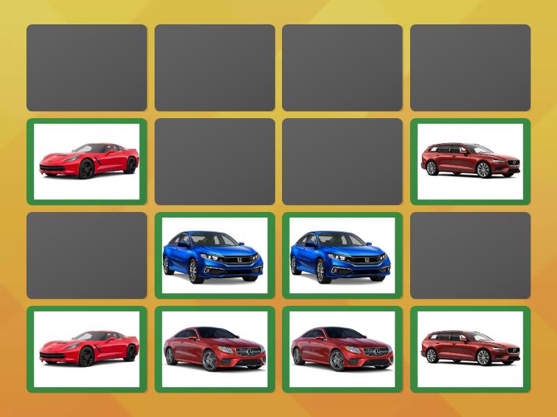 Different Vehicle Types - Matching pairs