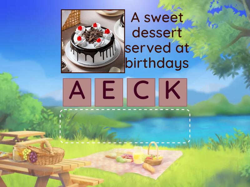 - Recognising Letters ( Rearrange letters using Images) - Anagram