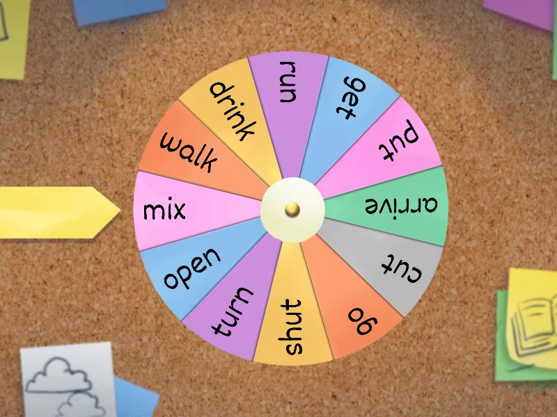 bossy verbs - Spin the wheel