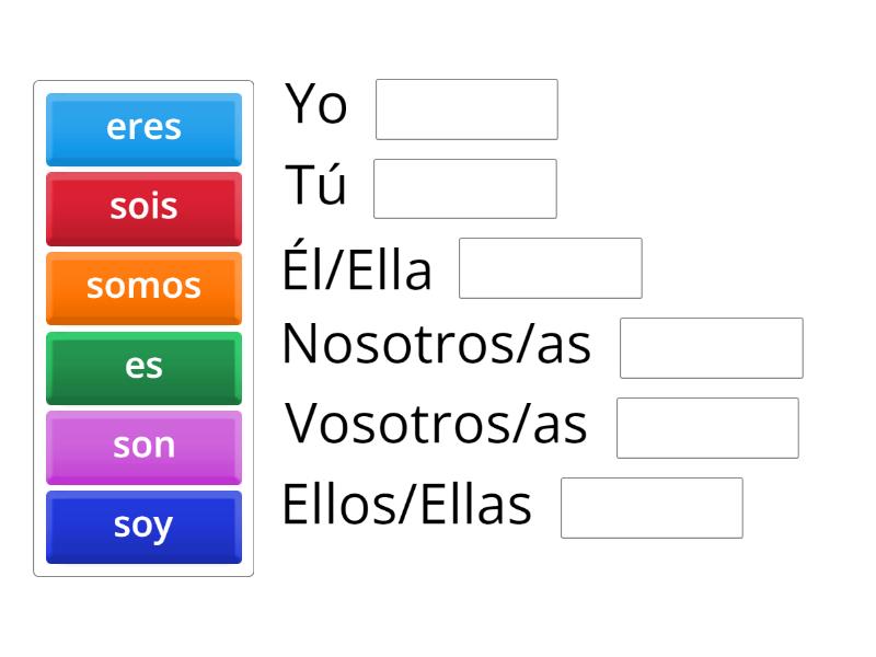 Ser y tener - Complete the sentence