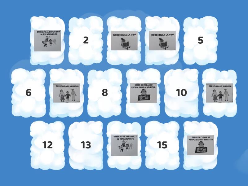 DERECHOS Y DEBERES DE LOS NNA. - Matching pairs