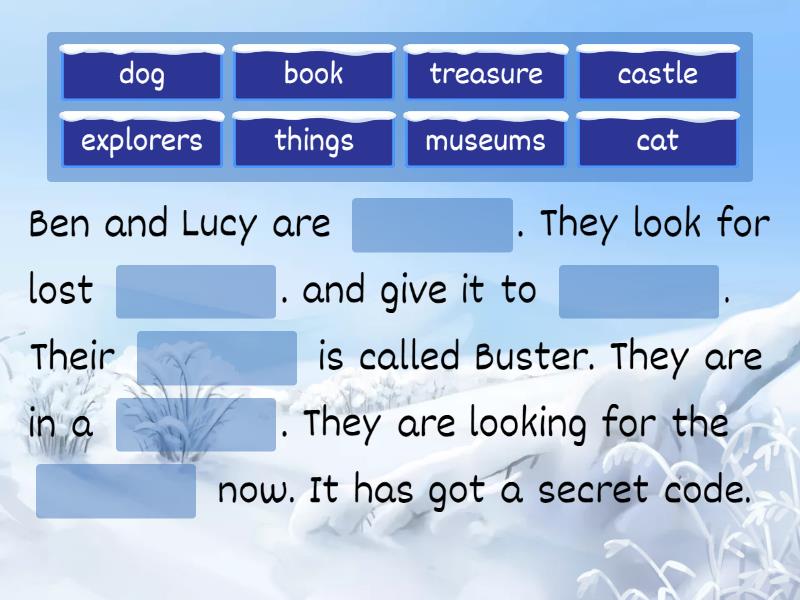 Meet the explorers Super Minds 3 - Complete the sentence