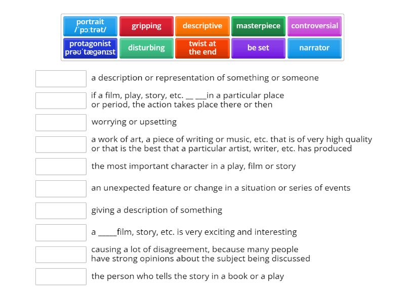 Roadmap B2+. Unit 10B. Match the words and their meanings. - Match up