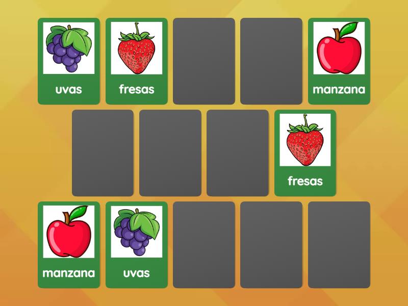 frutas - Matching pairs