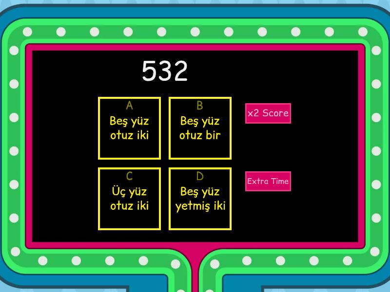 SAYILAR (100-1000) - Gameshow quiz