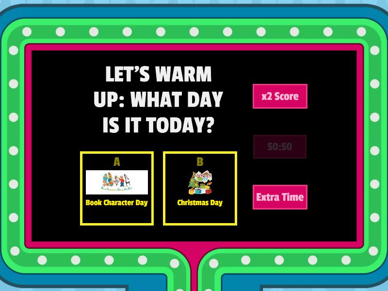 P3-P4 Name That Book and Book Character Quiz - Gameshow quiz