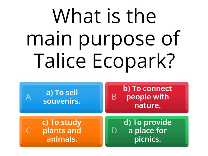 Talice Ecopark - Quiz