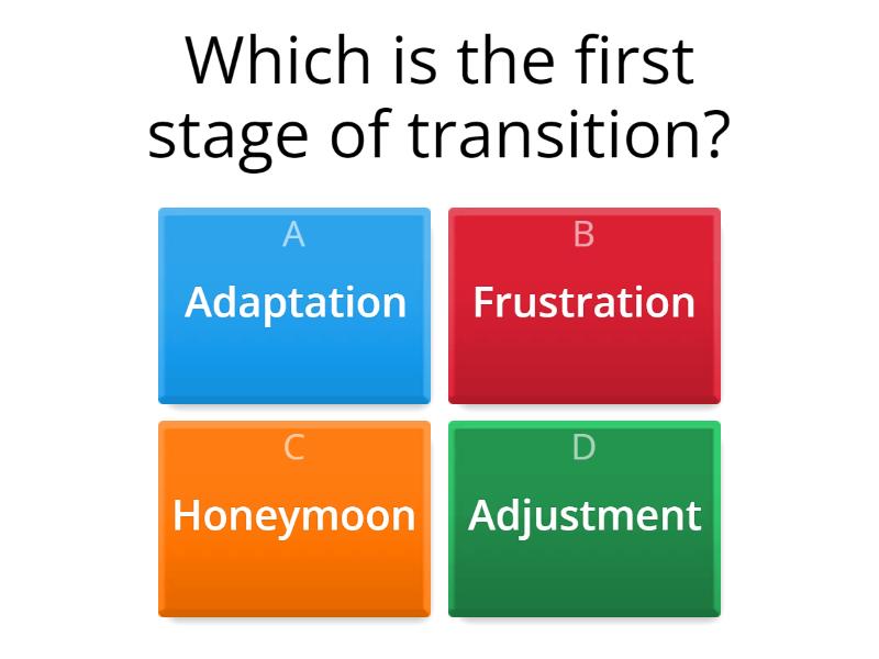 Culture shock - The 4 Stages of Adaptation - Kuiz