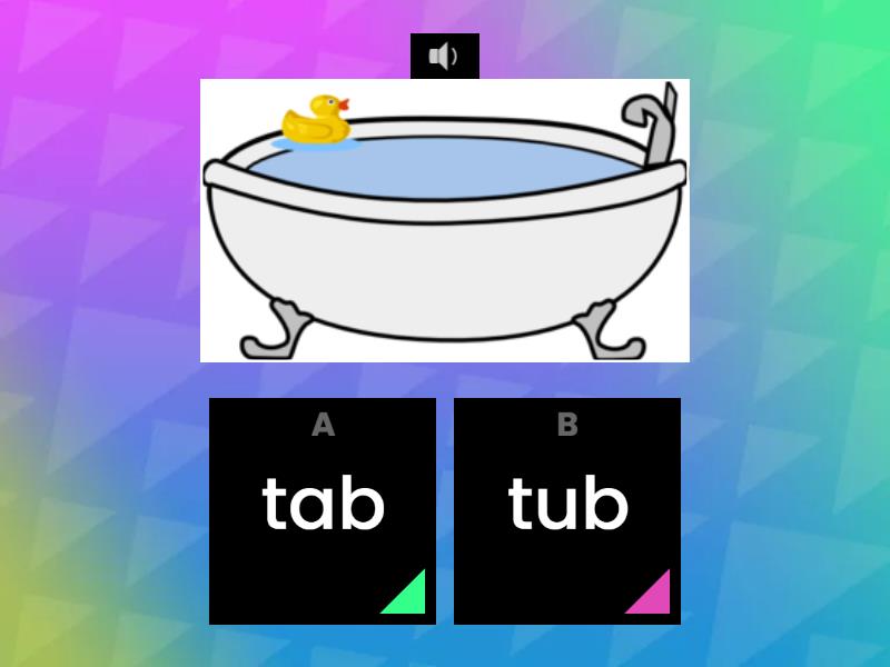 Match the picture with the correct cvc word. - Quiz