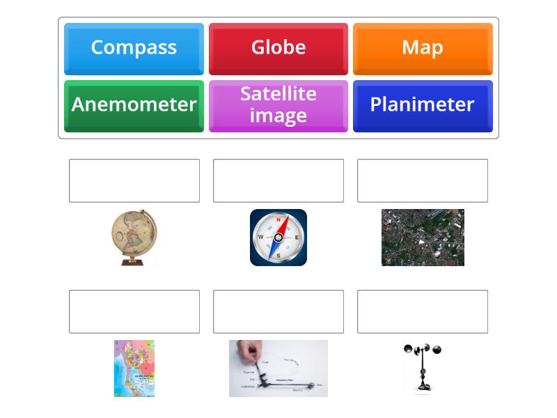 Geographic Tools Match-Up - Une las parejas