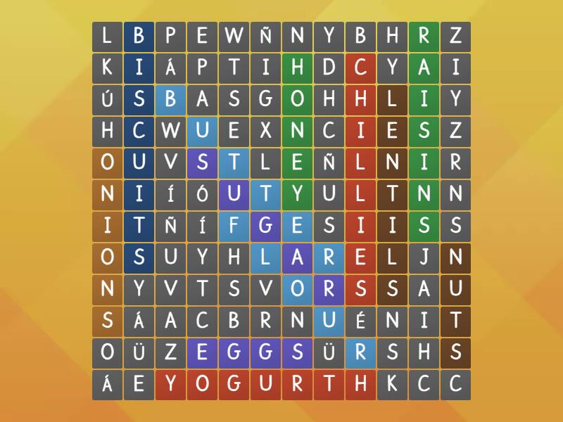 LETTER SOUP - Sopa de letras