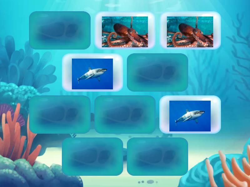 Ocean Animal Matching Game - Parejas