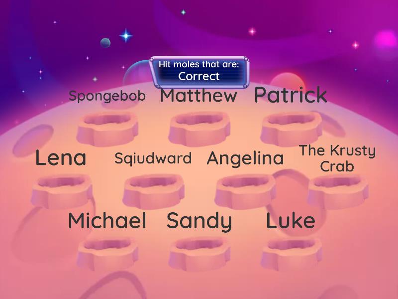 spongebob whack a mole - Whack-a-mole