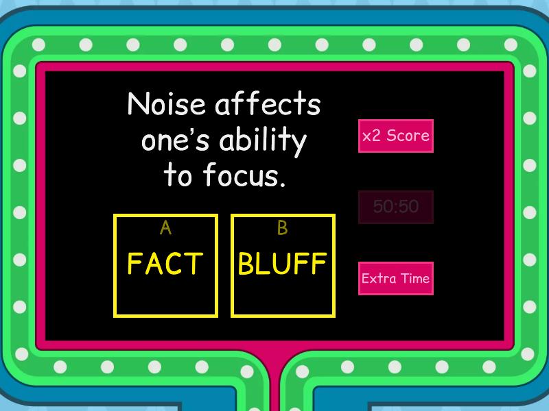 FACT OR BLUFF - Gameshow quiz