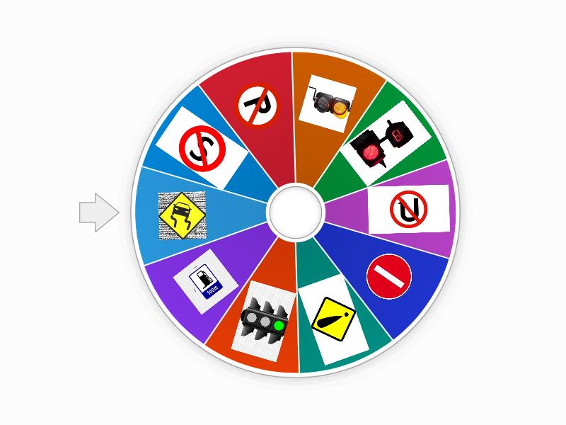 rambu rambu lalu lintas - Roda acak