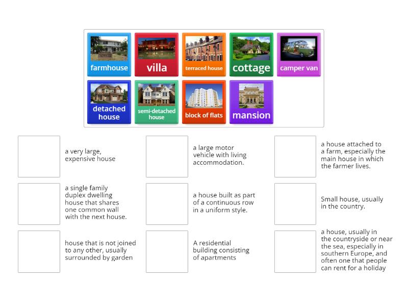 Types of houses - Match up