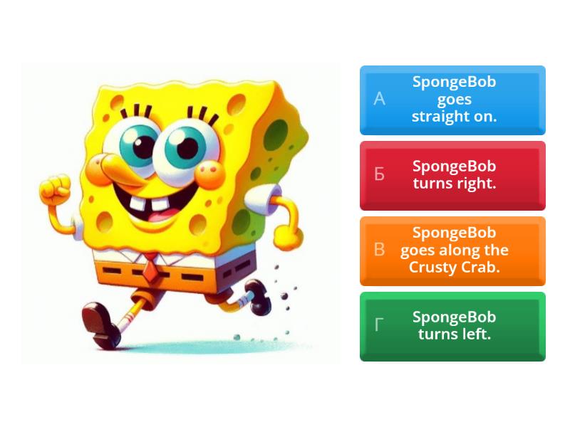 SpongeBob, giving directions - Quiz