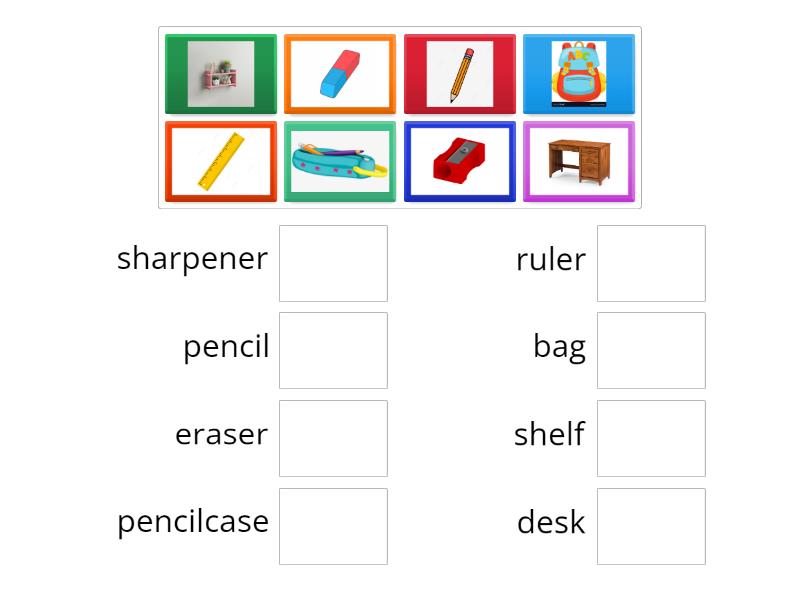 school object - Match up
