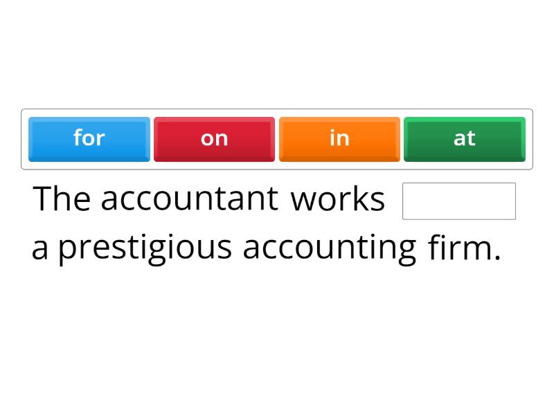 Work + preposition - Complete the sentence