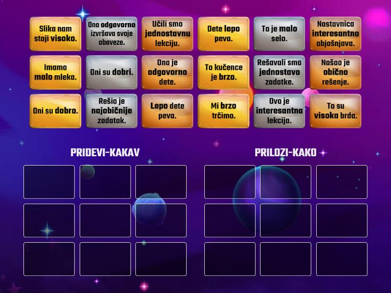 PRIDEVI I PRILOZI - Group sort