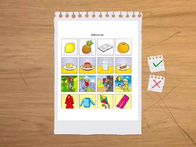 odd one out - Flash cards