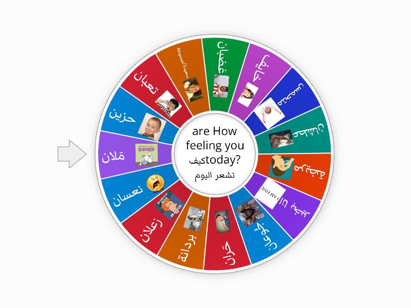 How Are You Feeling Today in Arabic? - Random wheel