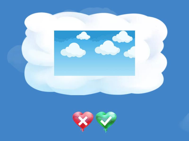 Weather objects - Flash cards