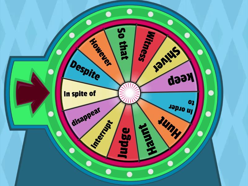 Connectors and verb prompts - Random wheel
