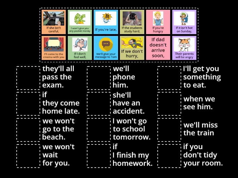 Conditionals - Matching activity - Match up