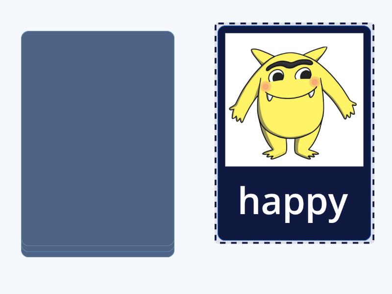 KB1. Emotions (the colour monster) (flashcards) - البطاقات العشوائية