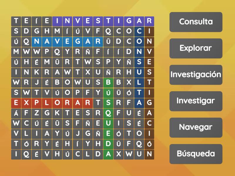 Búsqueda en Internet 02 - Sopa de letras