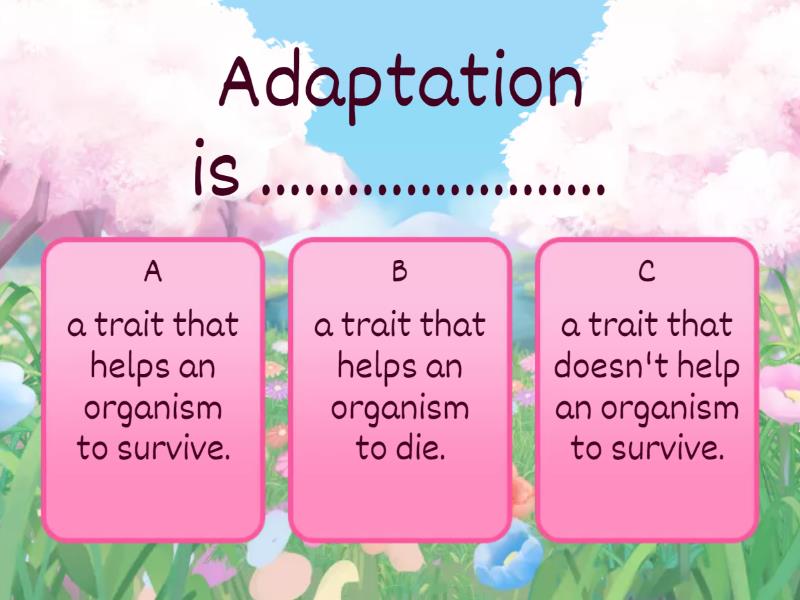 T6 L1 Survival of Individuals. - Quiz