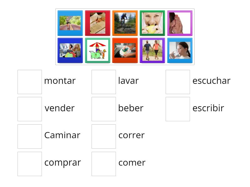 practica de verbos - Match up