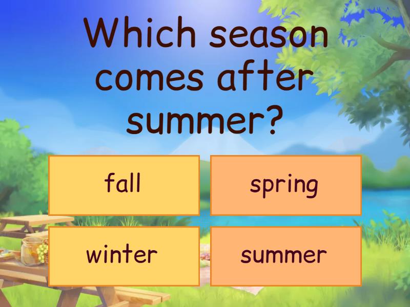 Seasons - Quiz