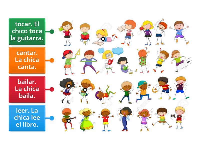 Many activities-kids - Labelled diagram