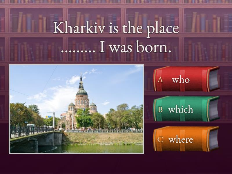 Relative pronouns - Quiz