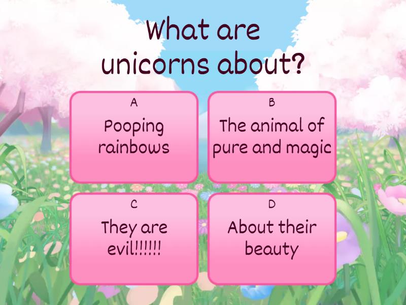 濾Do you know, the unicorn?濾 - Cuestionario