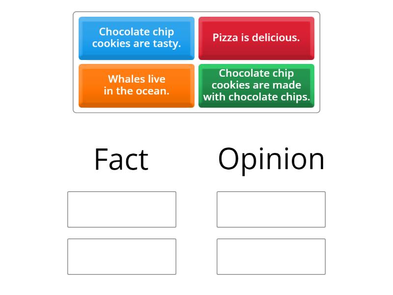 G3 - Fact or Opinion - Group sort