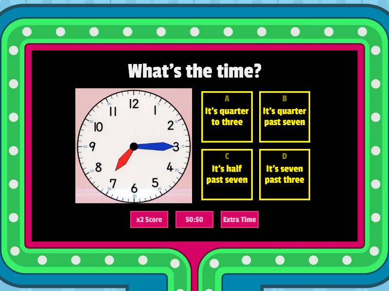 Quiz Super minds 3- Revision Unit 3 Time - Gameshow quiz