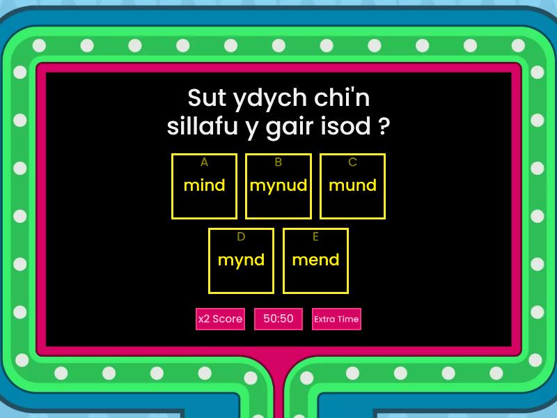 Sillafu Cymraeg - Gameshow quiz