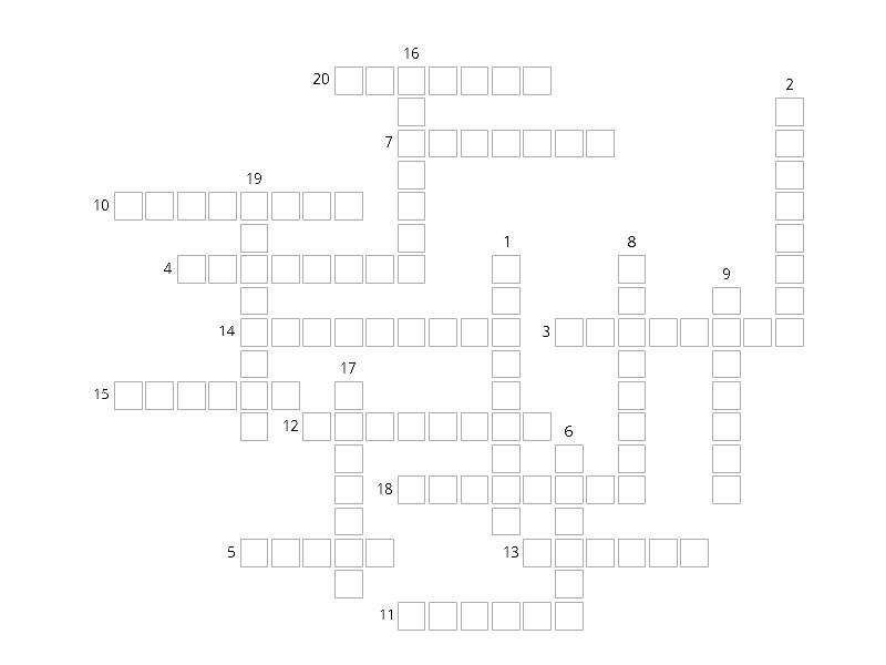 Present continuous tense (spelling) - Crossword