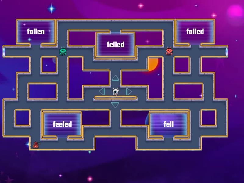 Irregular Verbs: Past Simple - Maze chase