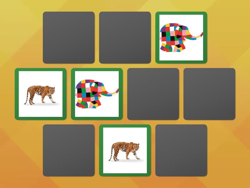 Memory Elmer - Matching pairs