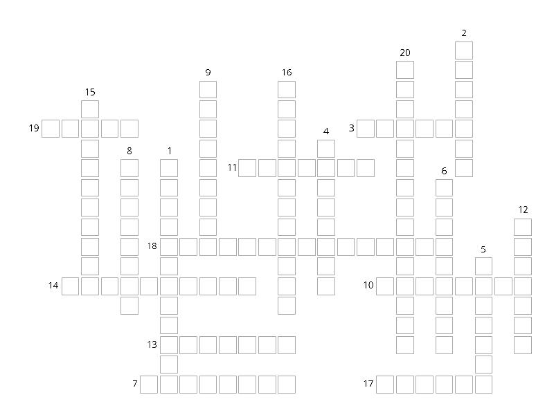 Module 12 columns 1&2 - Crossword