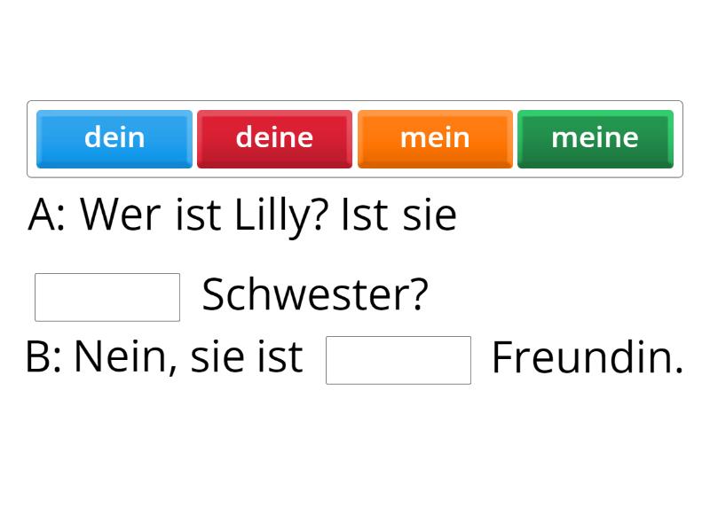 Das ist meine Familie. - Complete the sentence