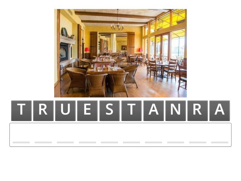 B02 - Vocabulary PLACES - Anagram